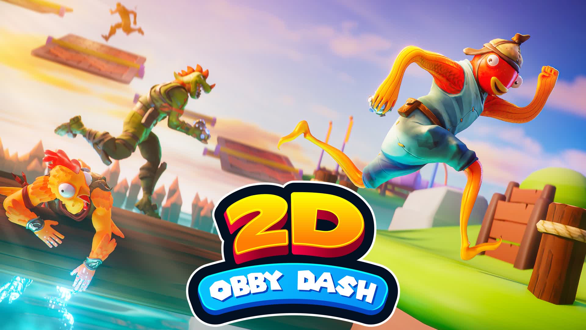 2D OBBY DASH ⭐ [ mustardplays ] – Fortnite Creative Map Code