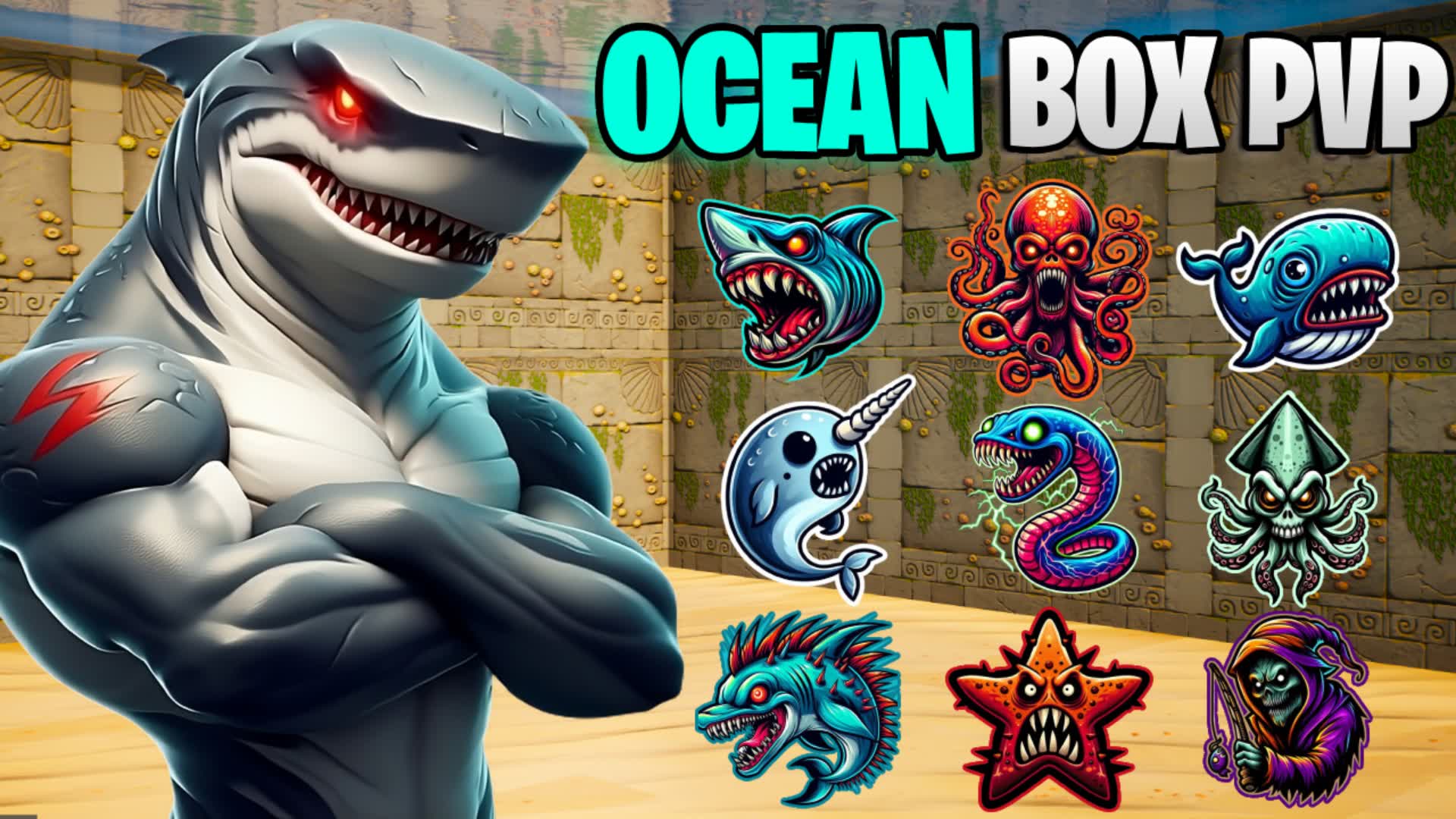 🌊OCEAN BOX PVP📦 [ pfluger ] – Fortnite Creative Map Code