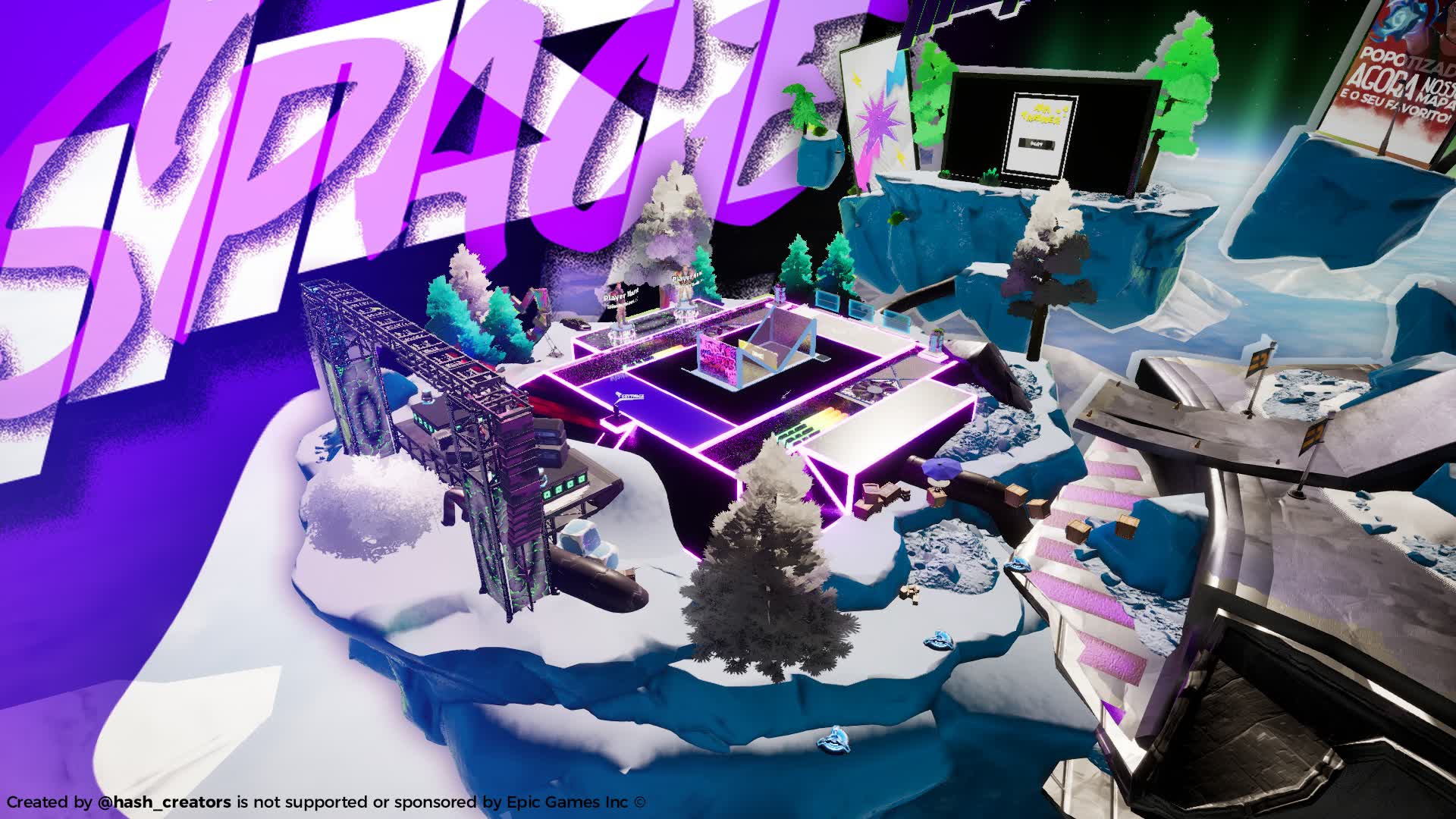 HASH SPACE 1v1 🌍 [ titaki ] – Fortnite Creative Map Code
