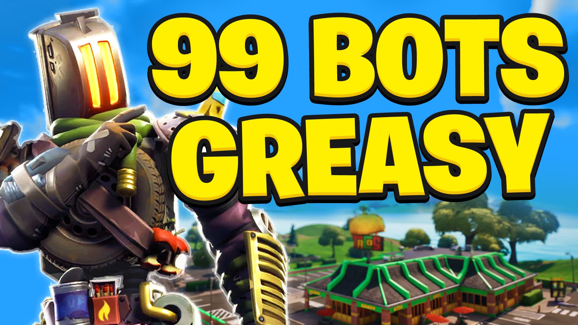 99 BOTS Greasy Grove - AI Bot Royale [ cyniktg ] – Fortnite Creative Map Code