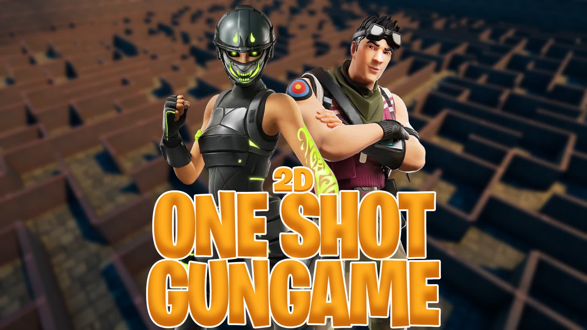 🎯 One Shot 2D Gun Game 🔫 [ boro ] – Fortnite Creative Map Code