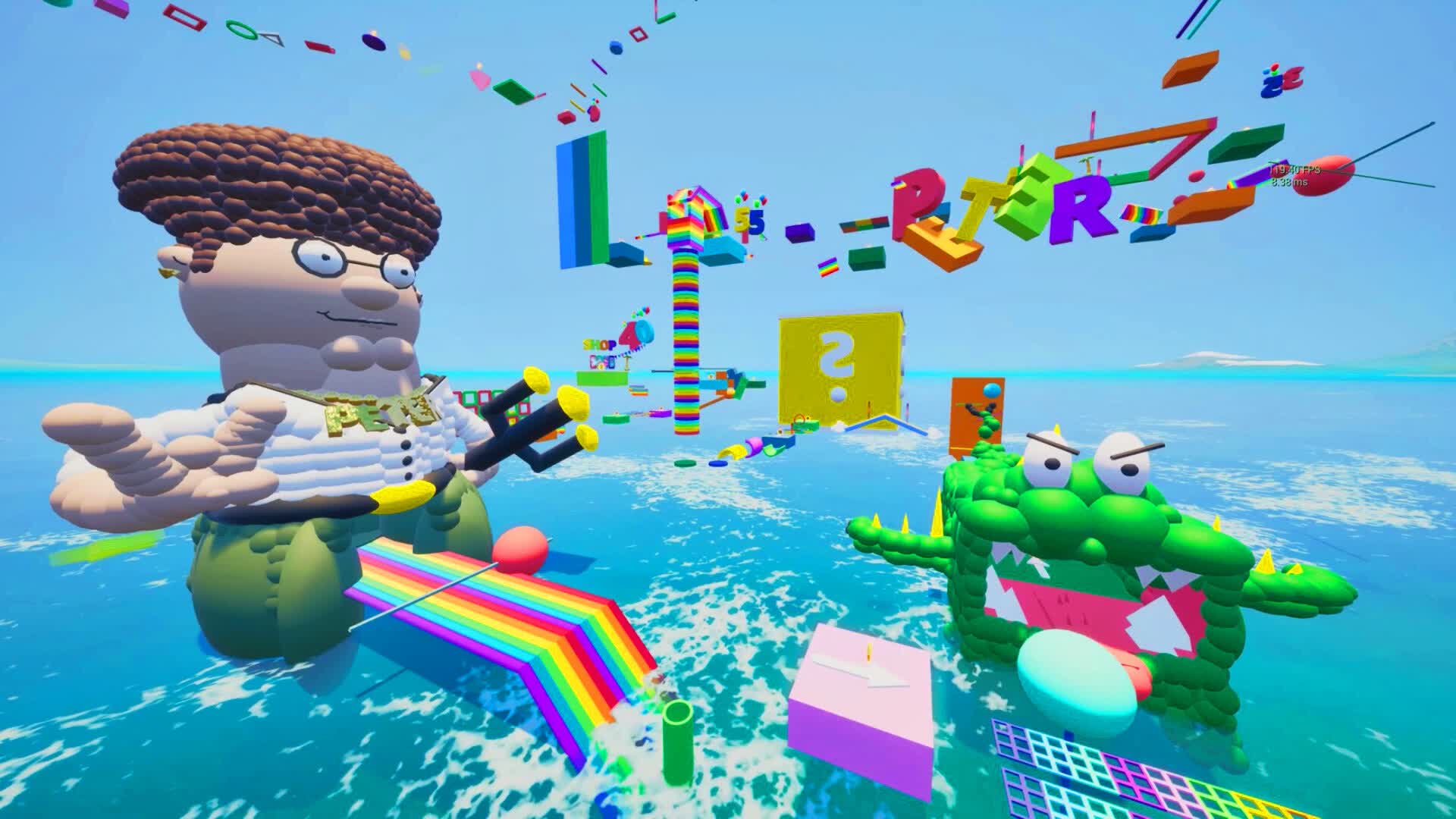 CRAZY PETER MOVING PARKOUR🌟 [ xtrix ] – Fortnite Creative Map Code