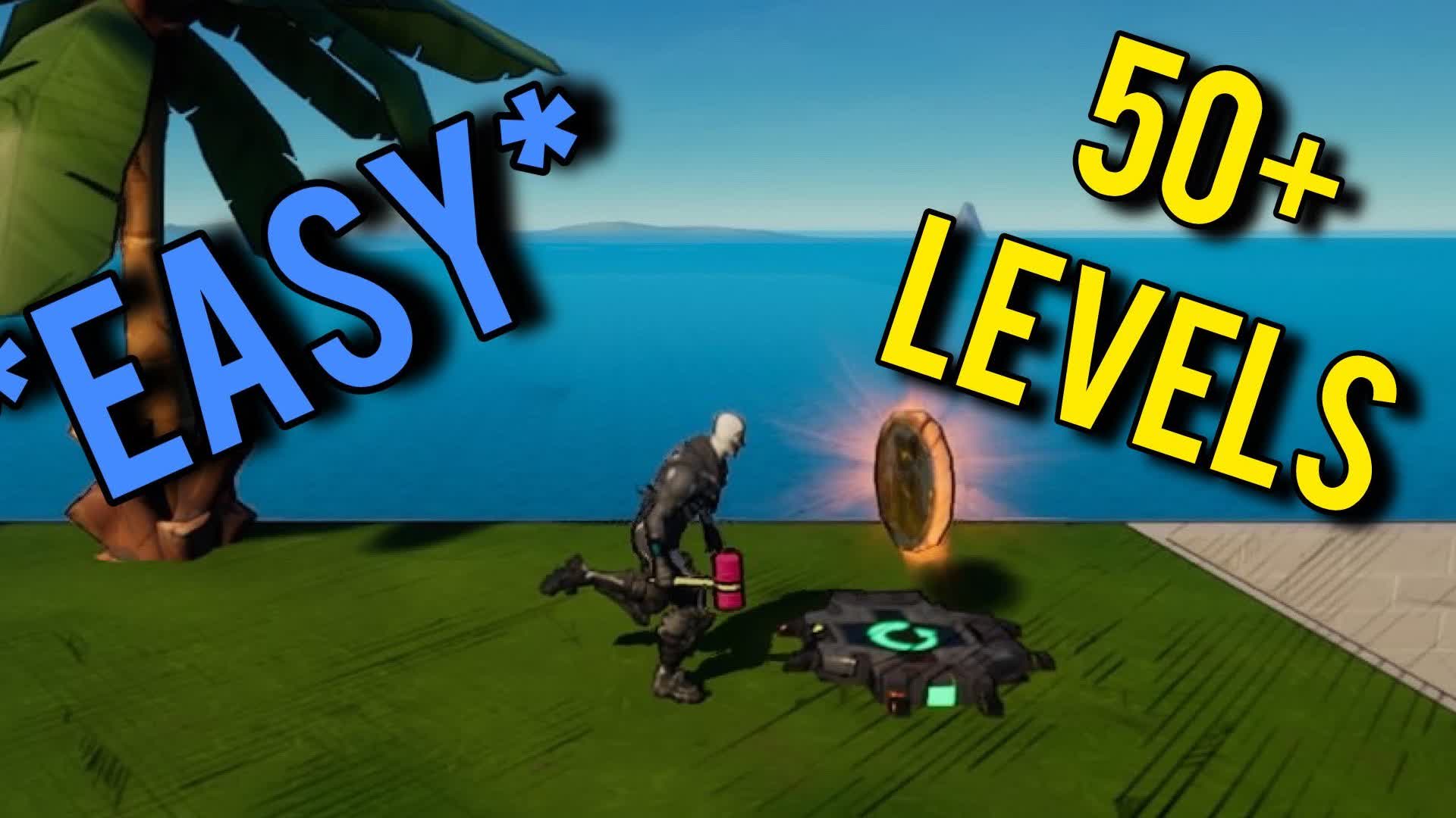 2D EASY 50 LEVELS DEATHRUN [ xtasyy ] – Fortnite Creative Map Code