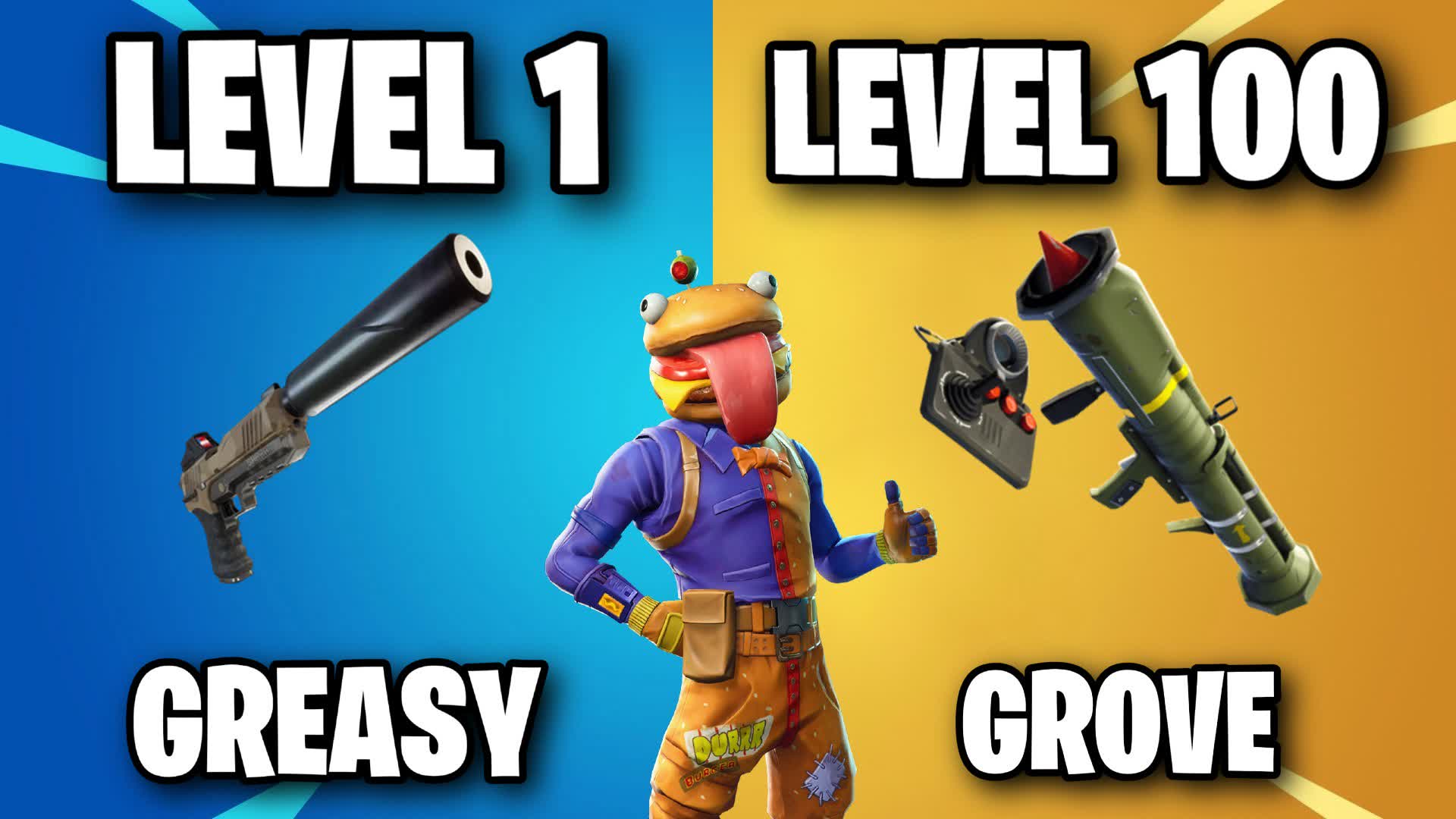 ONE SHOT GREASY GUN GAME [OG]🍔 [ cgsamoa ] – Fortnite Creative Map Code