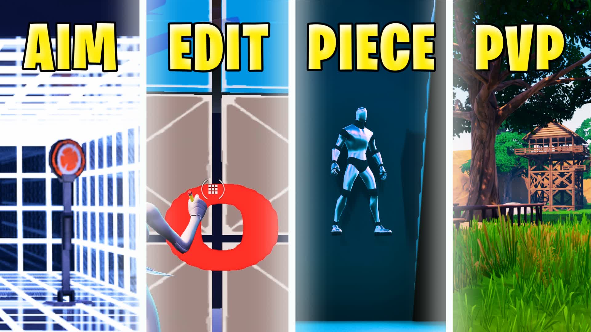 🎯 AIM 📝 EDIT 🧩 PIECE 🆚 PVP [ HISE ] – Fortnite Creative Map Code