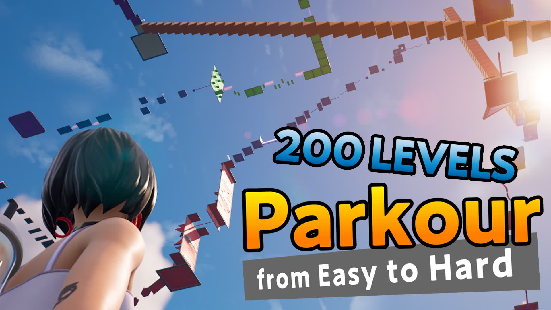 200 LEVELS PARKOUR FROM EASY TO HARD [ raiden_llc ] – Fortnite Creative ...