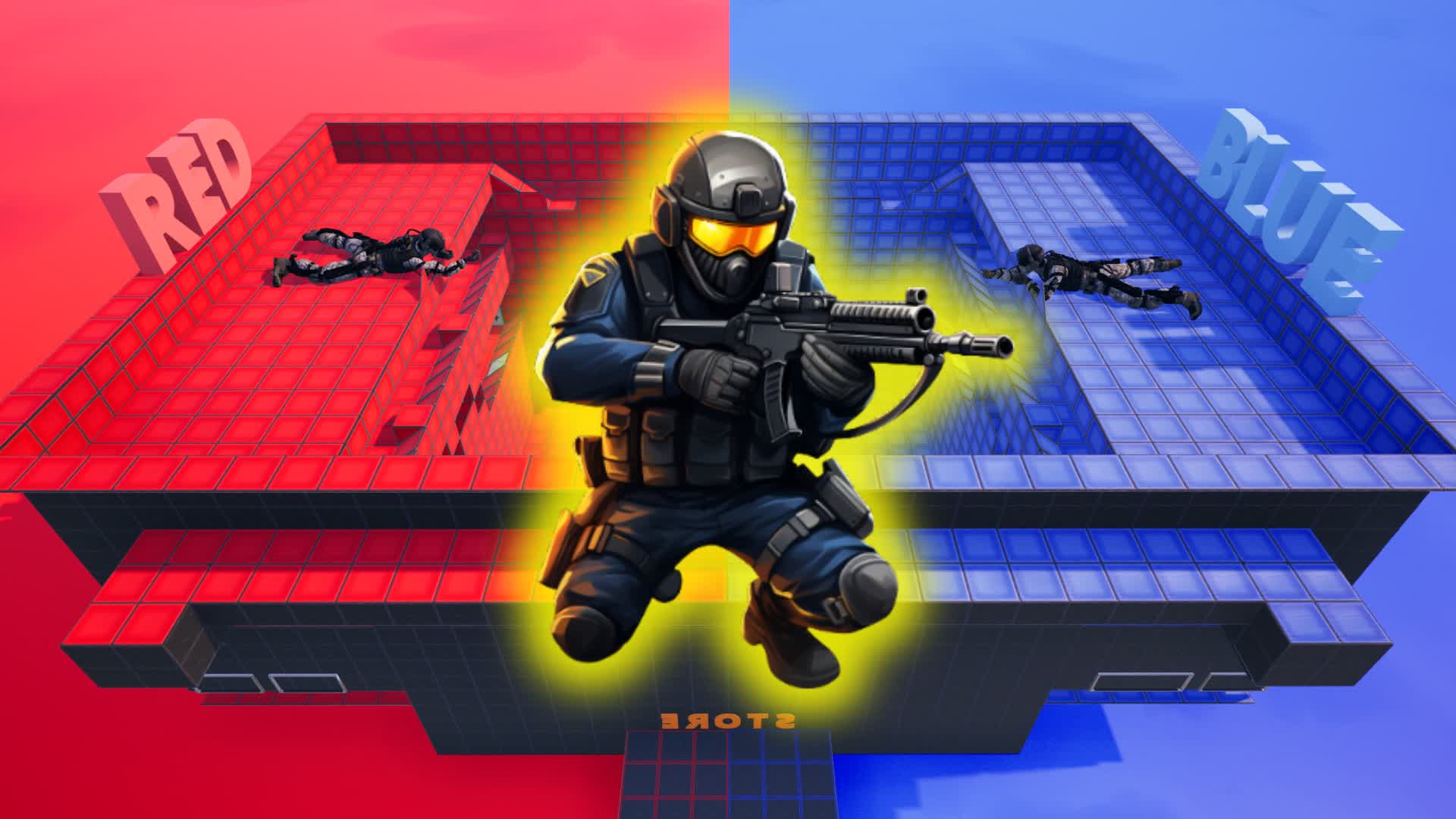 SWAT RED VS BLUE 🔴🔵 [ drg-gg ] – Fortnite Creative Map Code