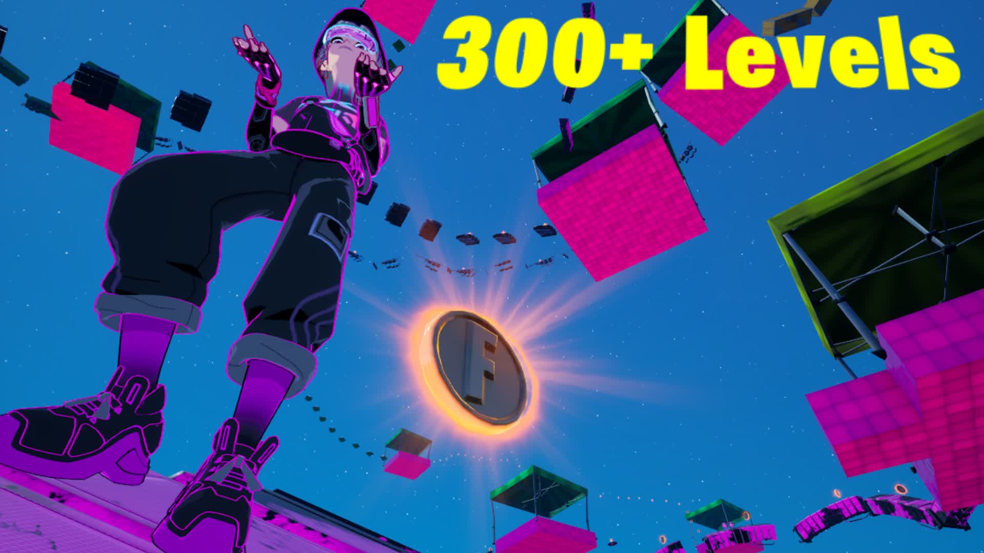 300 LEVEL EASY OBBY PARKOUR⭐ [ verfeno ] – Fortnite Creative Map Code
