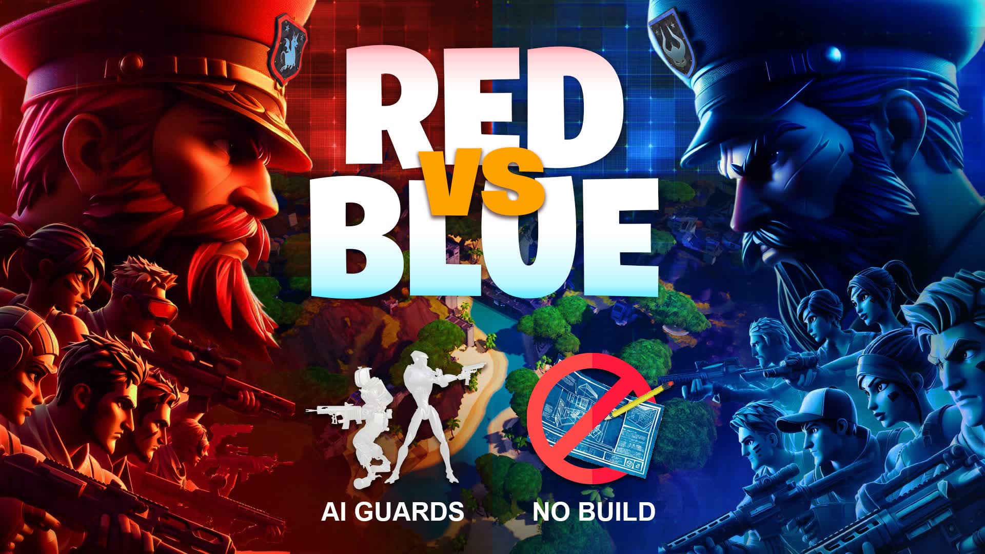 Red vs Blue Squad Assault [ meta4 ] – Fortnite Creative Map Code