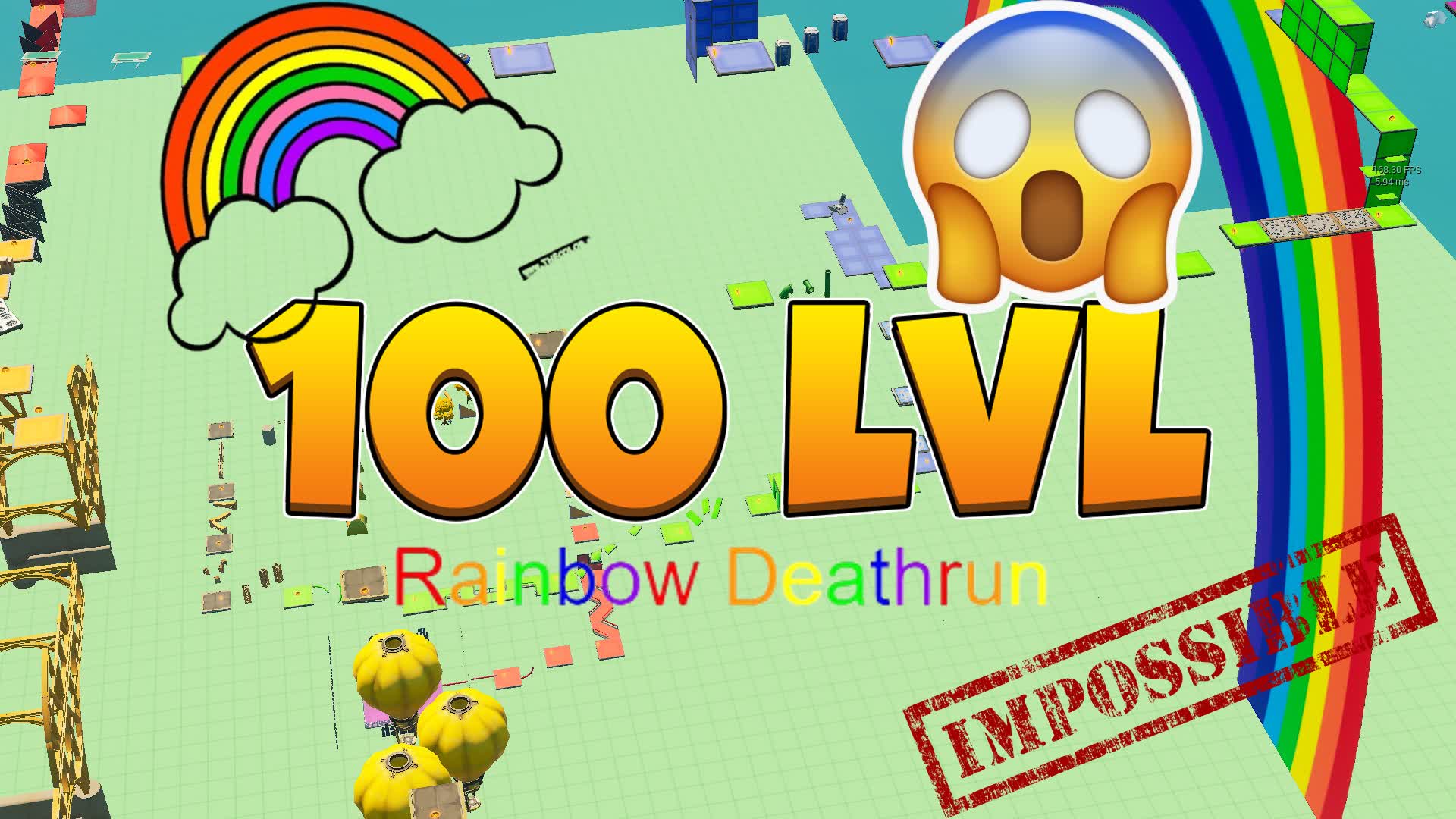 RAINBOW RUN🌈🏆 | LGBTQ DEATHRUN [ zachy1 ] – Fortnite Creative Map Code