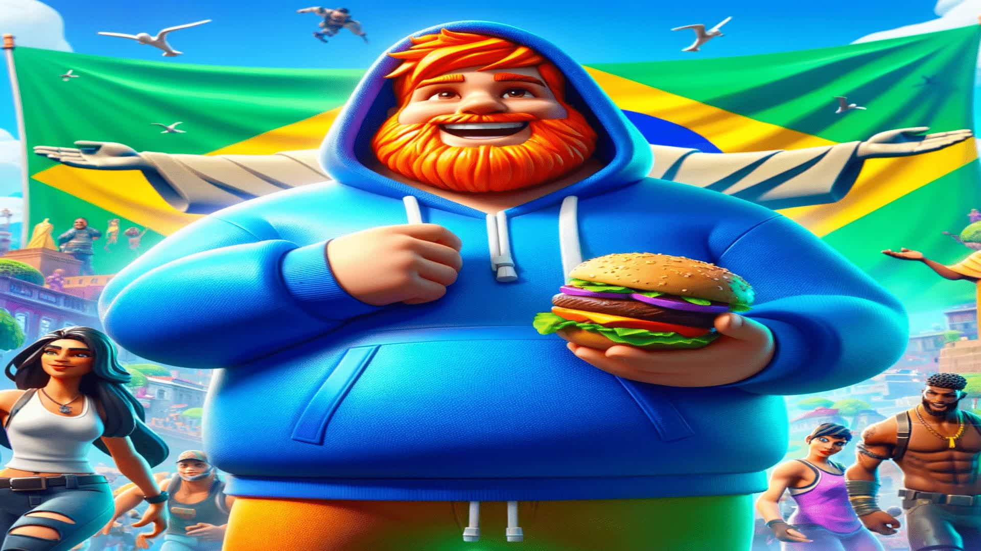 Caseoh Brazil Zonewars 🍔🇧🇷 [ peakei ] – Fortnite Creative Map Code