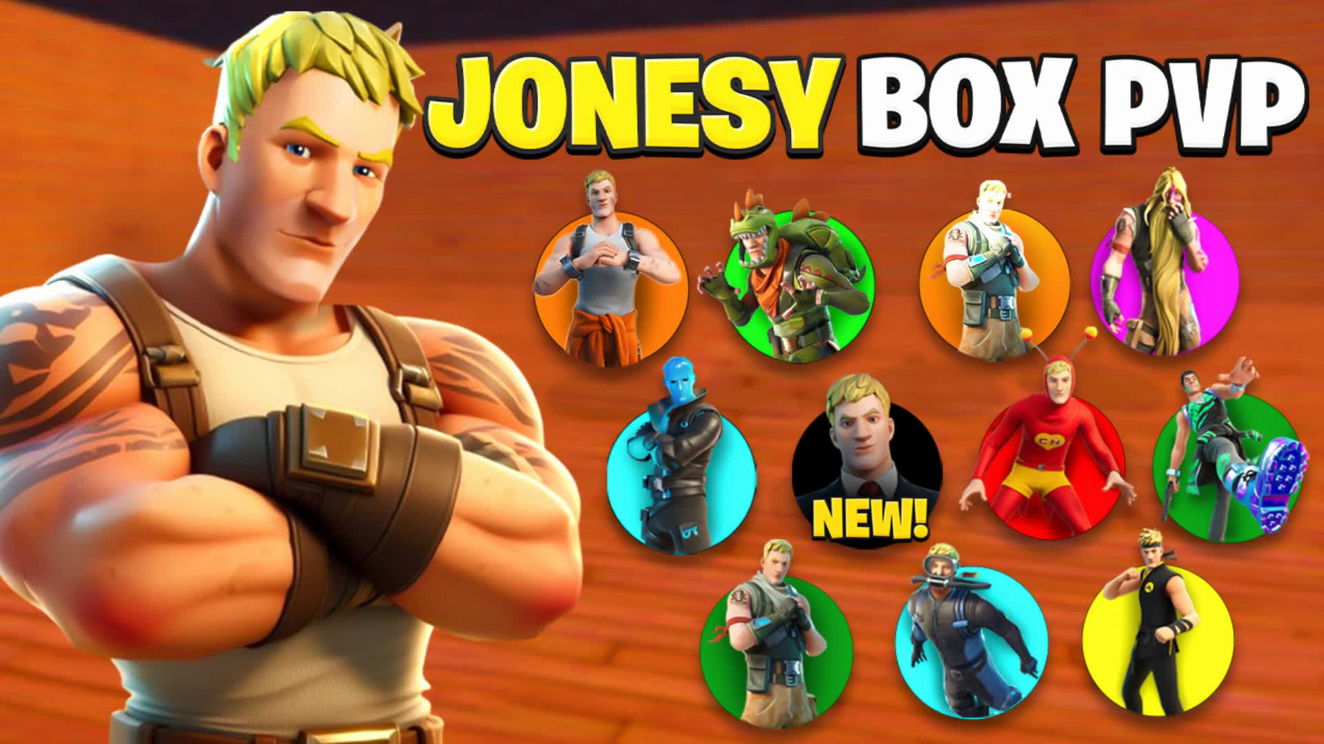 👱🏼‍♂️JONESY BOX PVP 📦 [ grxnt ] – Fortnite Creative Map Code