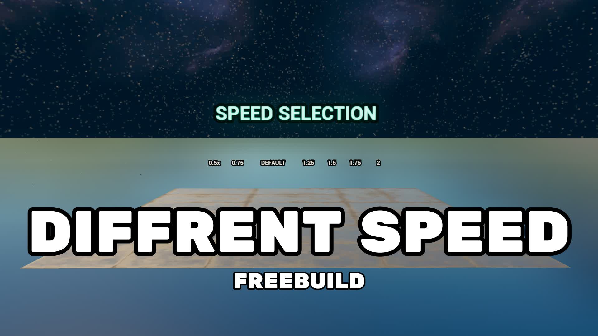 DIFFRENT SPEED FREEBUILD [ banshot ] – Fortnite Creative Map Code