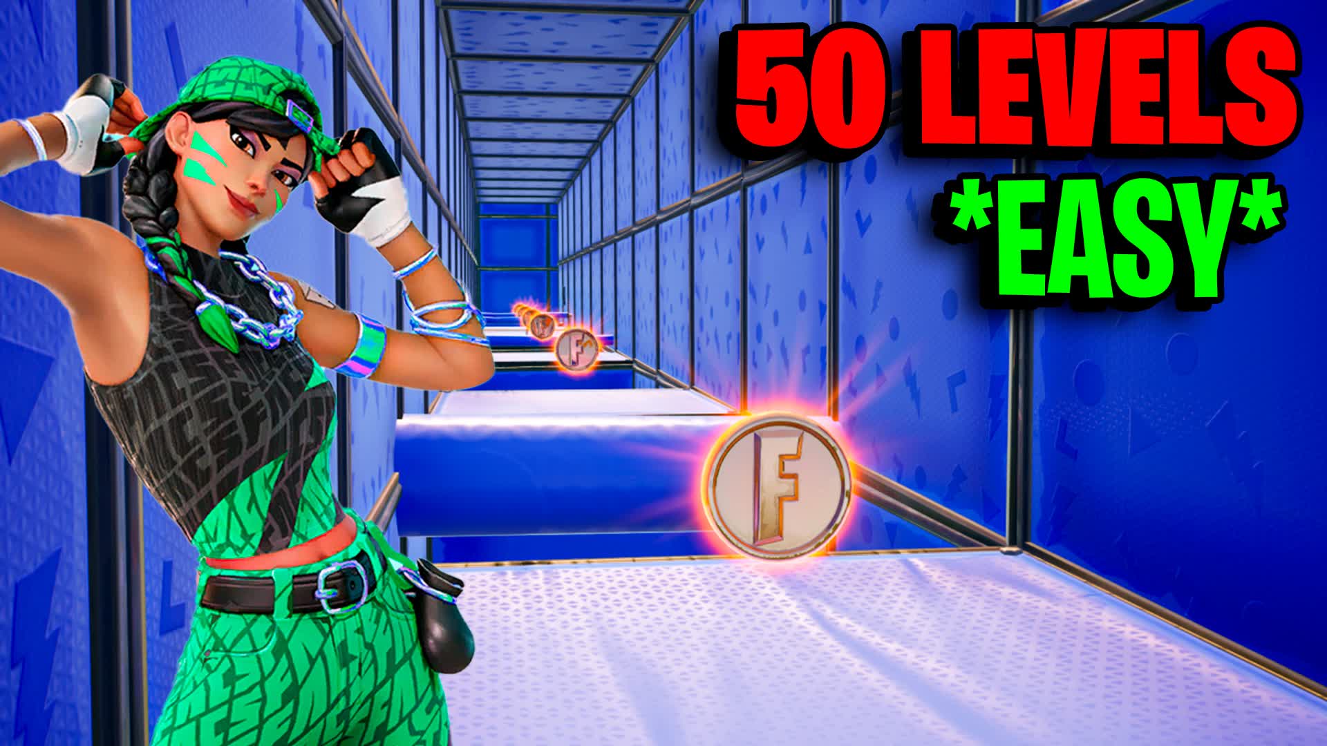 ⭐50+ LEVEL EASY DEATHRUN⭐ [ agentedc7 ] – Fortnite Creative Map Code