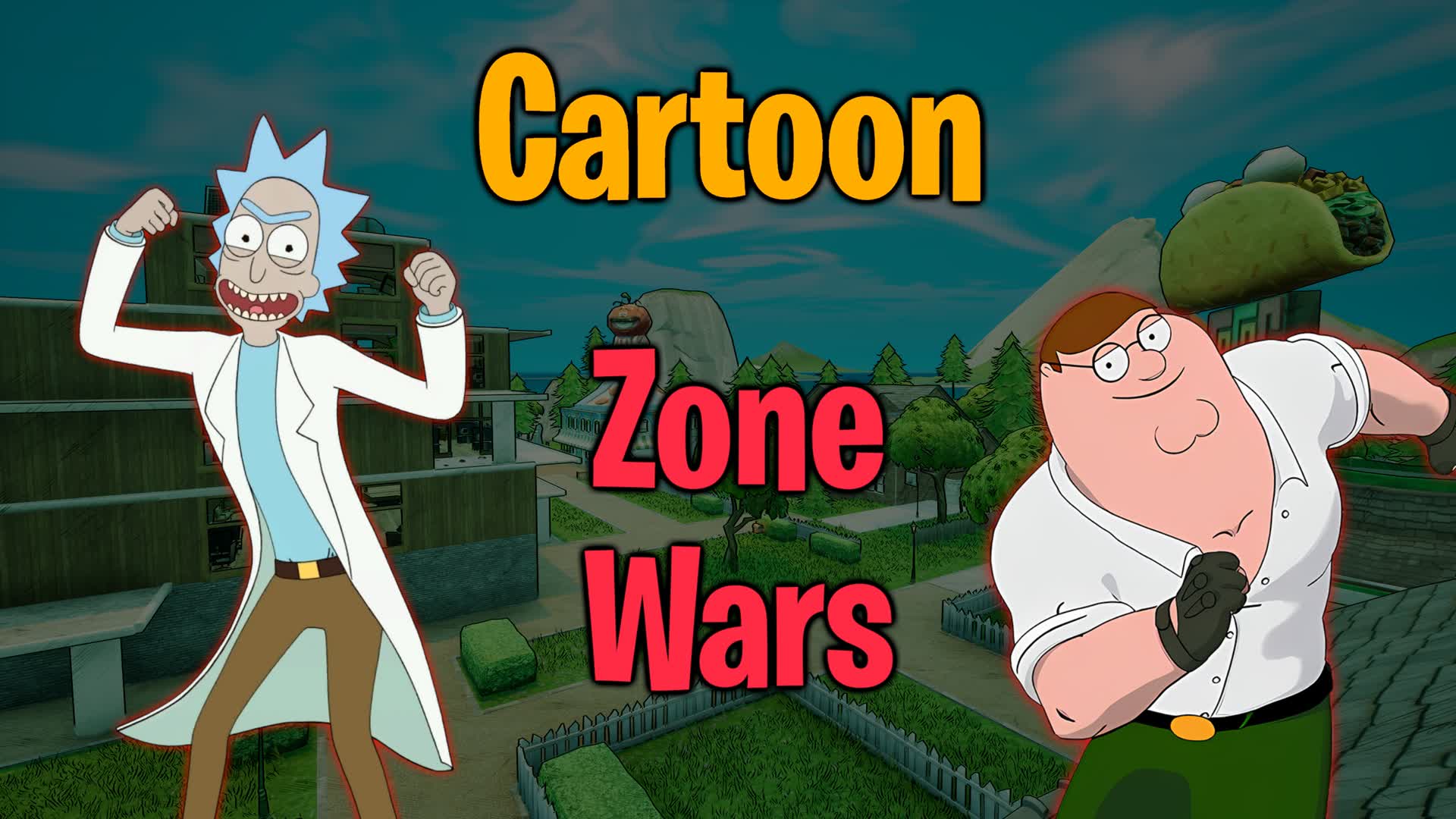 🎆Cartoon Zone Wars 🧱 [ mr_stevo ] – Fortnite Creative Map Code