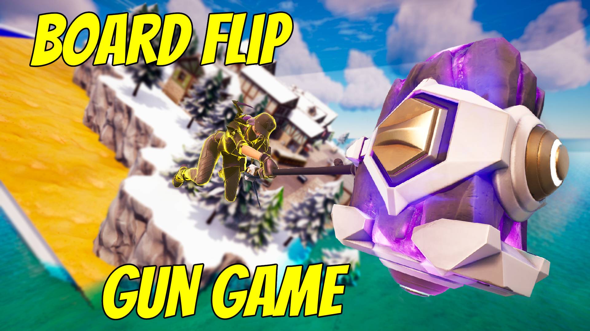 Board Flip Gun Game [ wornsnow88 ] – Fortnite Creative Map Code