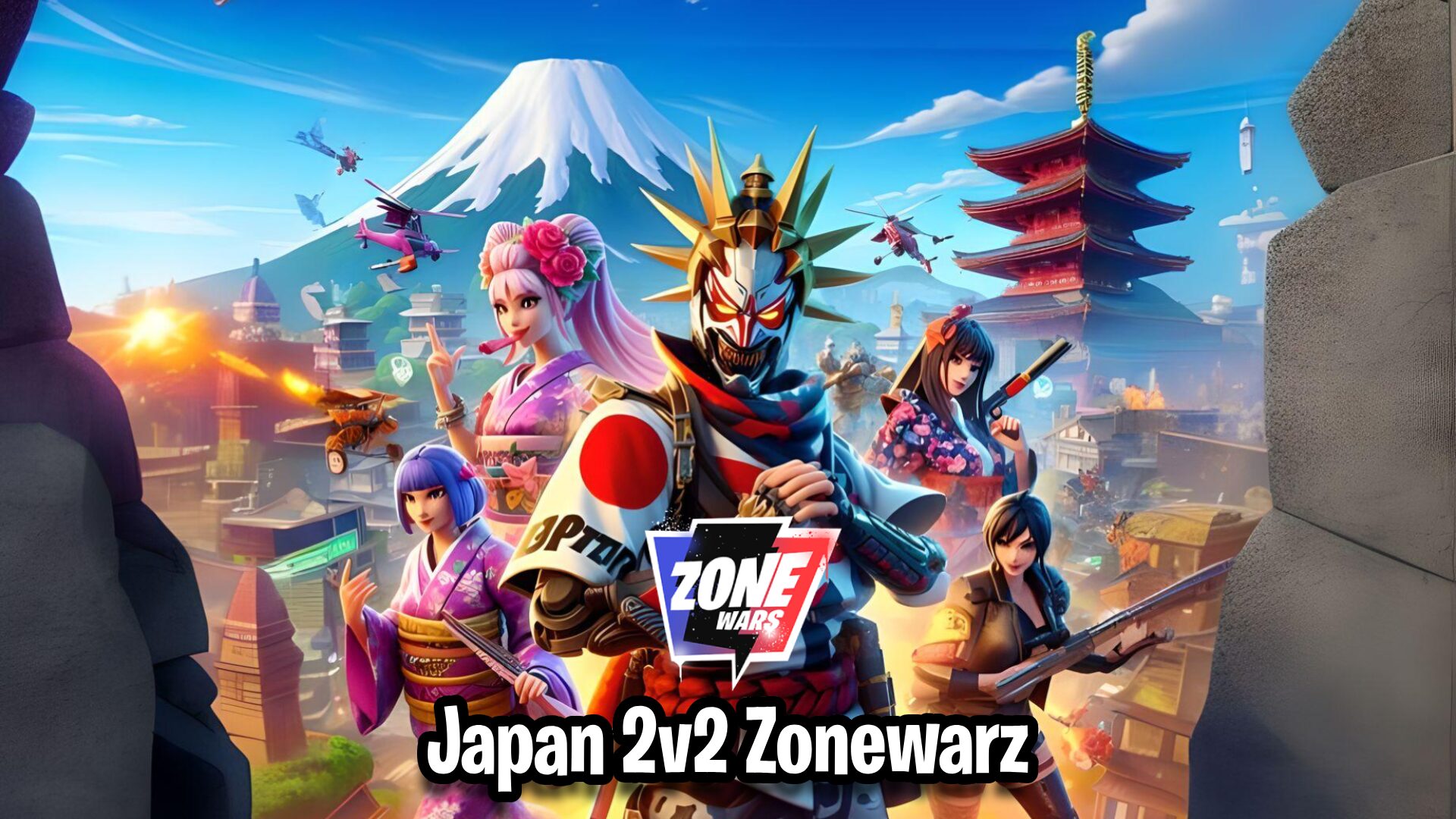 Japan 2v2 Zonewarz [ parme ] – Fortnite Creative Map Code