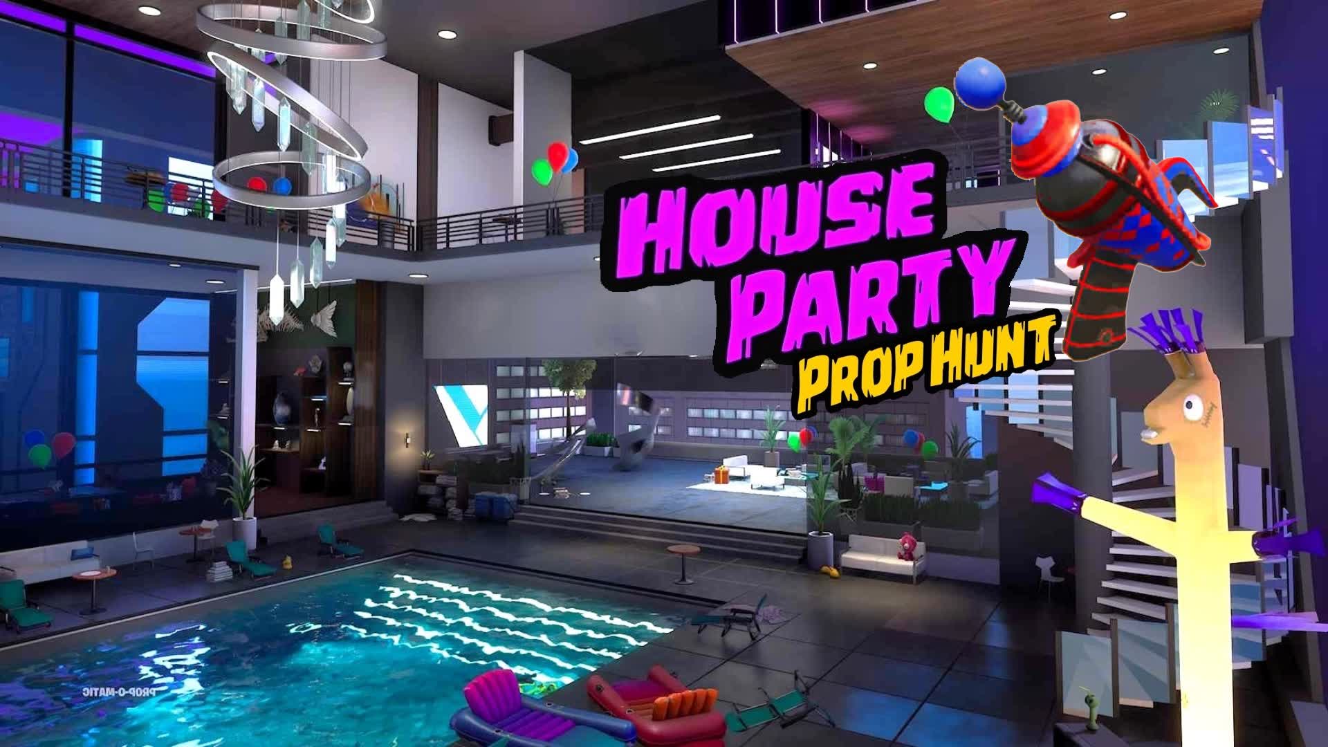 Prop Hunt - House Party [ dtupp420 ] – Fortnite Creative Map Code