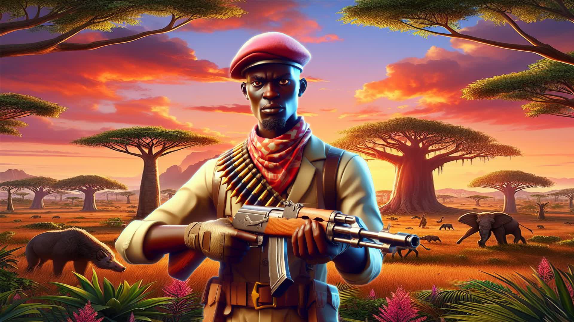African Rebel Zone Wars🔫 [ ogs-bigbear ] – Fortnite Creative Map Code