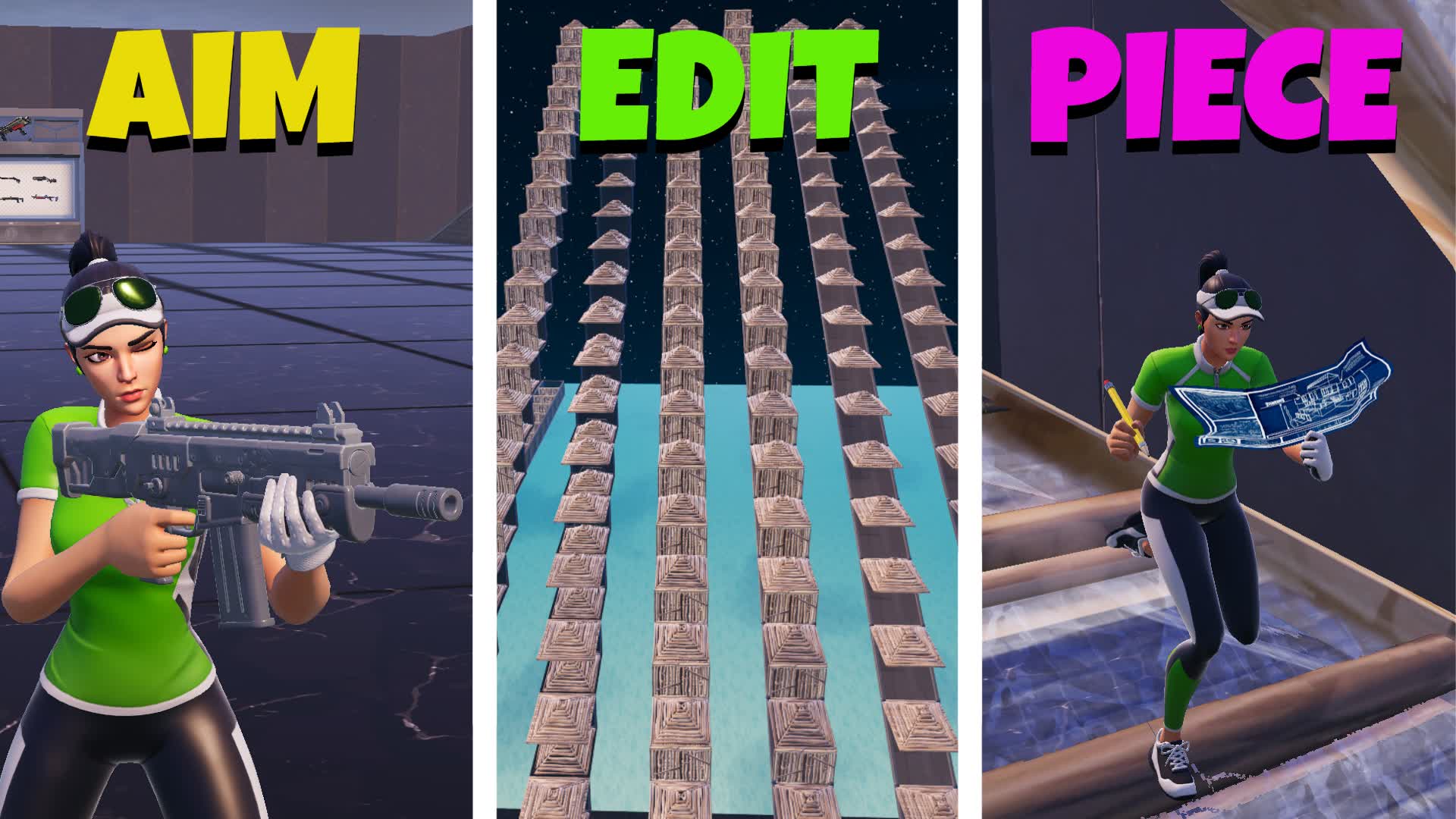 🎯AIM, EDIT, PIECE CONTROL🎯 [ bbs_oscar ] – Fortnite Creative Map Code