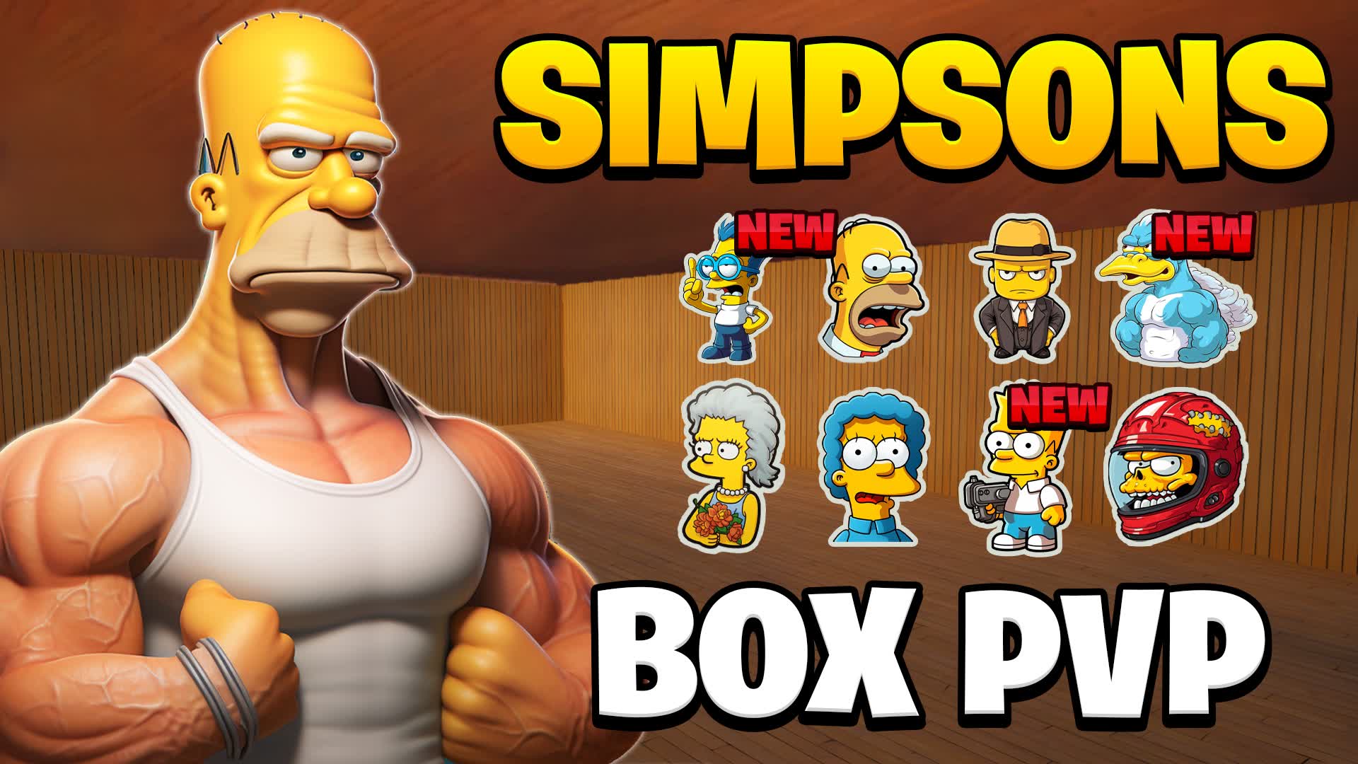 SIMPSONS BOX PVP 📦 [ guapman ] – Fortnite Creative Map Code