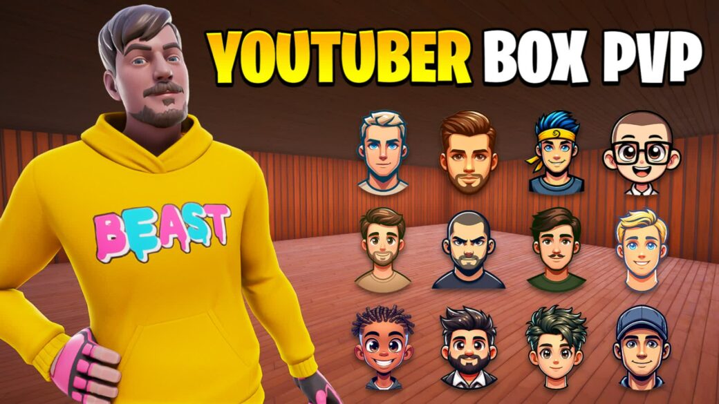 YOUTUBER BOX PVP [ lwe ] – Fortnite Creative Map Code