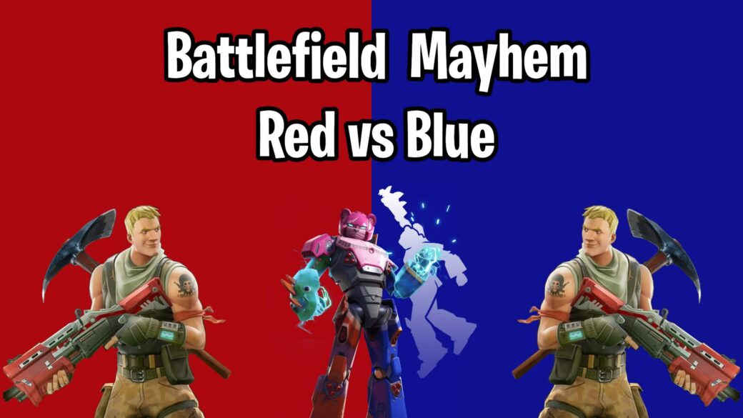Battlefield Mayhem Red Vs Blue [ trogers-22 ] – Fortnite Creative Map Code