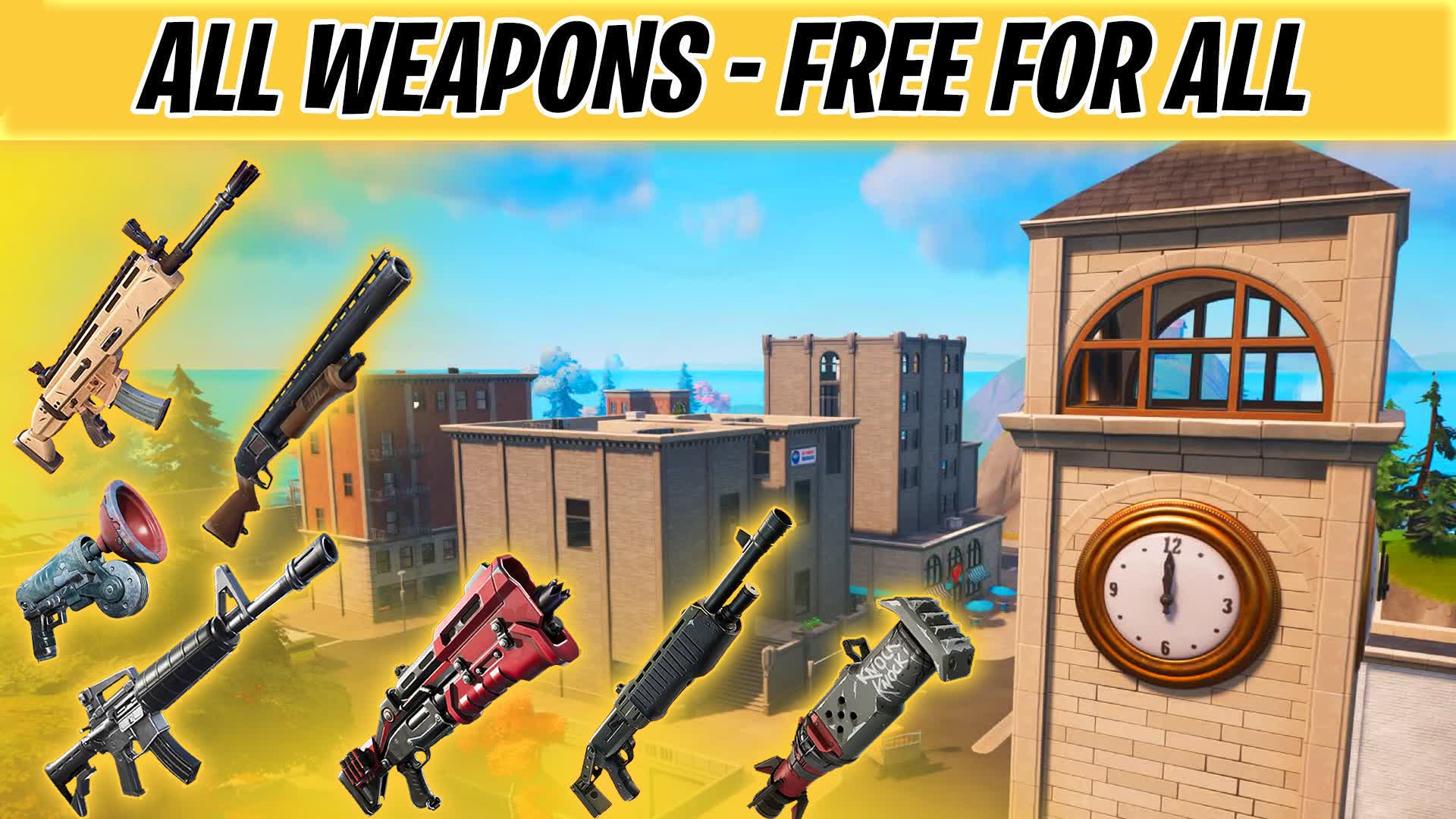 Tilted All Weapons - Free For All [ play-epicplay ] – Fortnite Creative Map Code