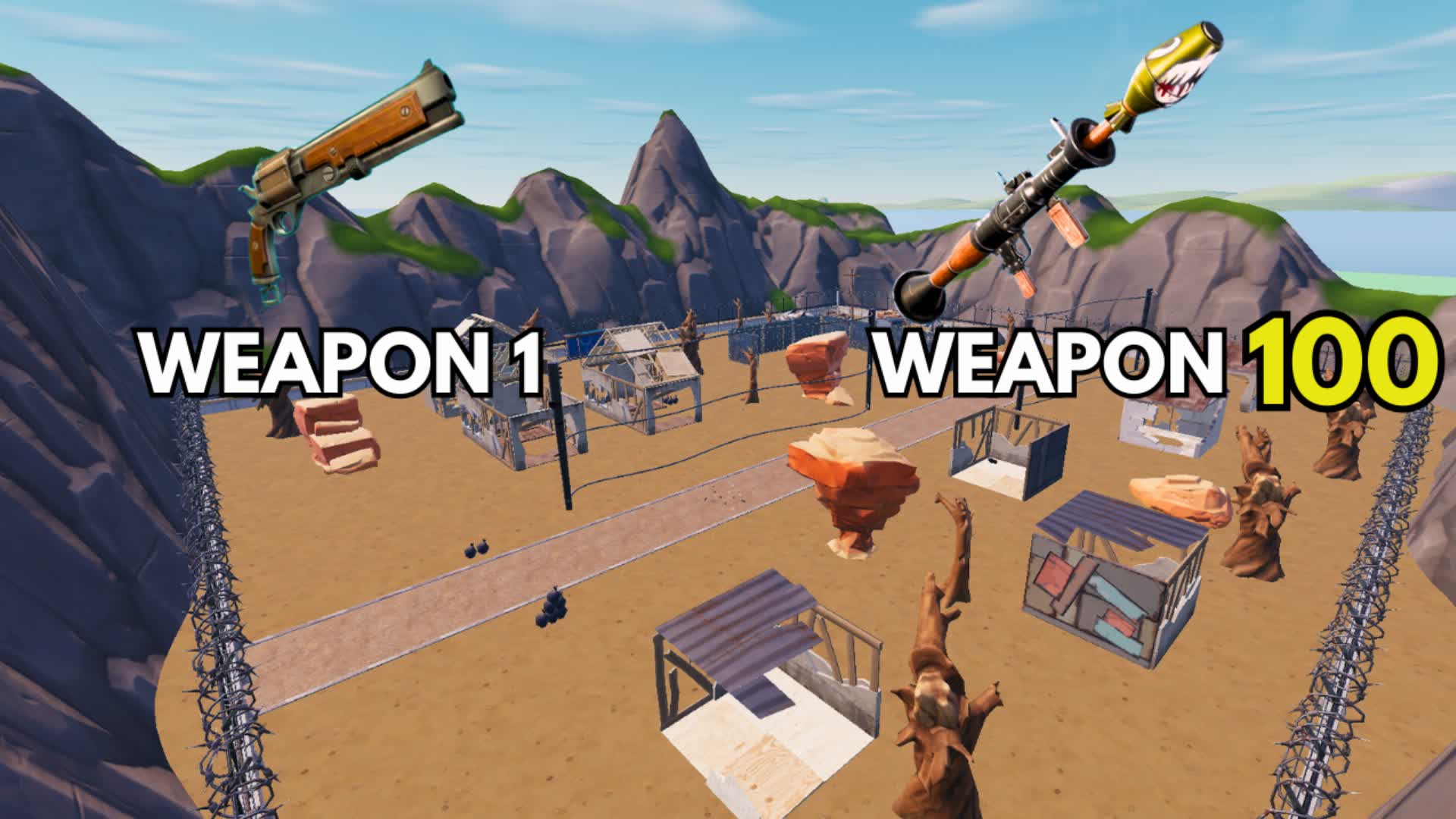 THE SLUMS - GUN GAME [ potsy ] – Fortnite Creative Map Code