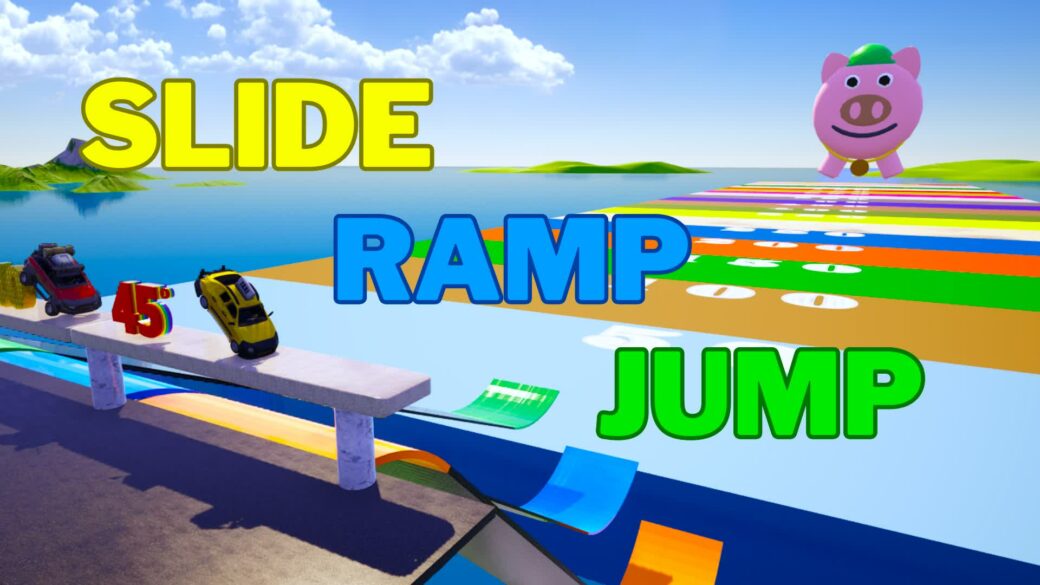 SLIDE RAMP JUMP ⭐ [ porkitaly ] – Fortnite Creative Map Code