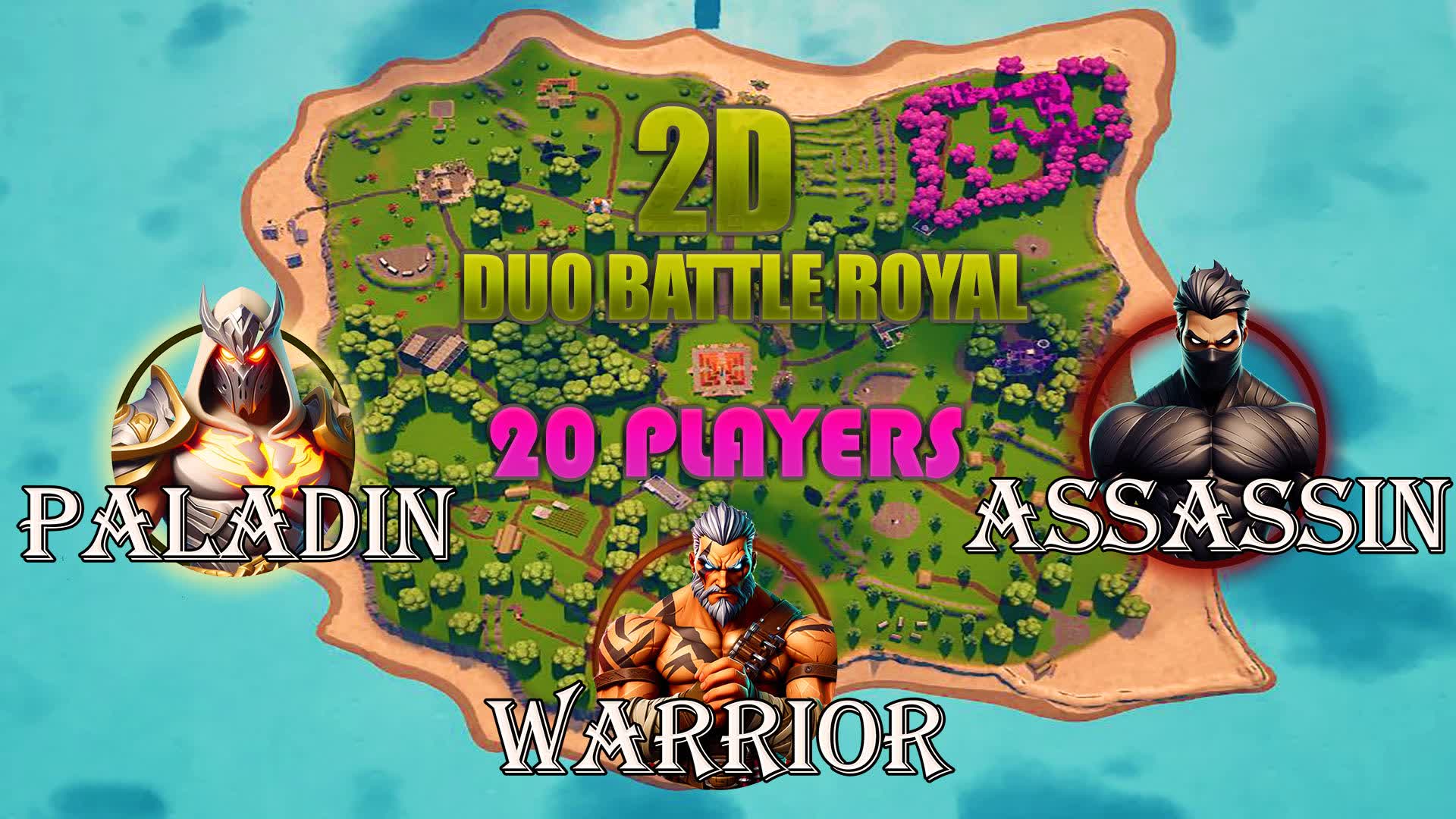 2D Duo Battle Royal | 20 Player, New Map [ kouto ] – Fortnite Creative ...