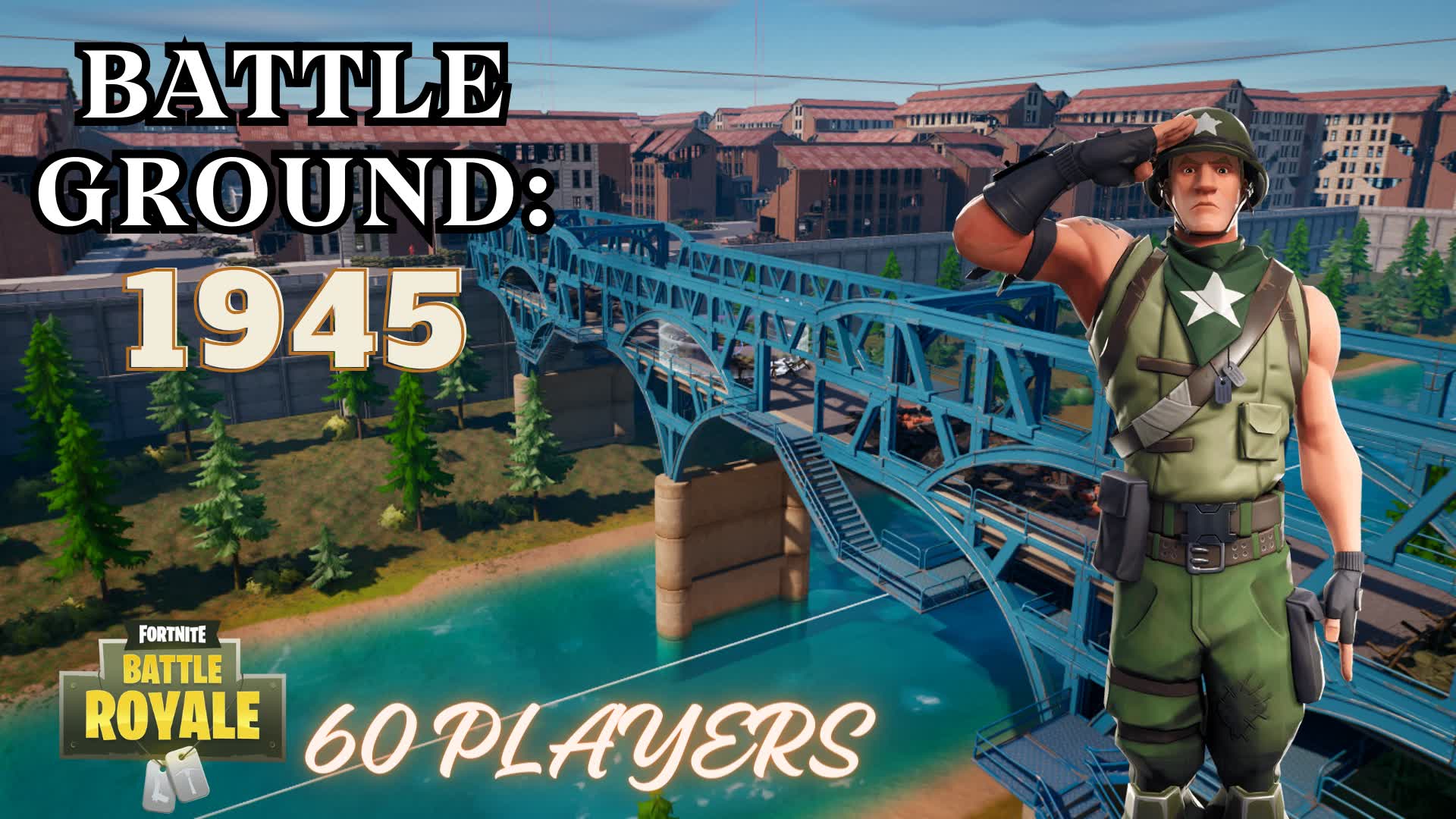 Battle Ground: 1945 (30v30 WW2) [ psychonaut ] – Fortnite Creative Map Code