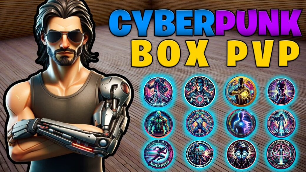 🦾🤖 CYBER HEROES BOX PVP [ jefm_games ] – Fortnite Creative Map Code