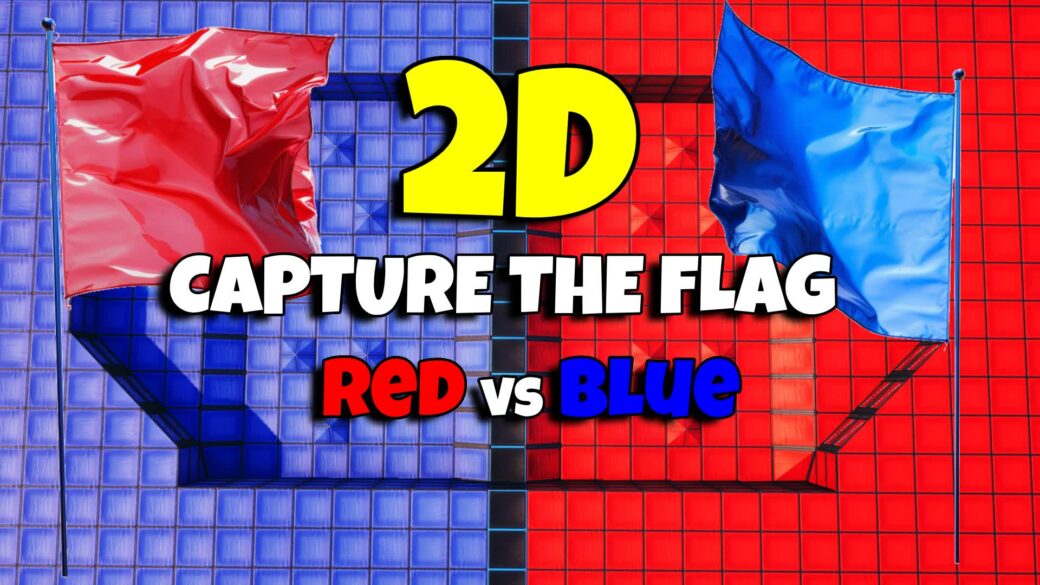 2D CAPTURE THE FLAG RED vs BLUE [ ibuildmaps ] – Fortnite Creative Map Code