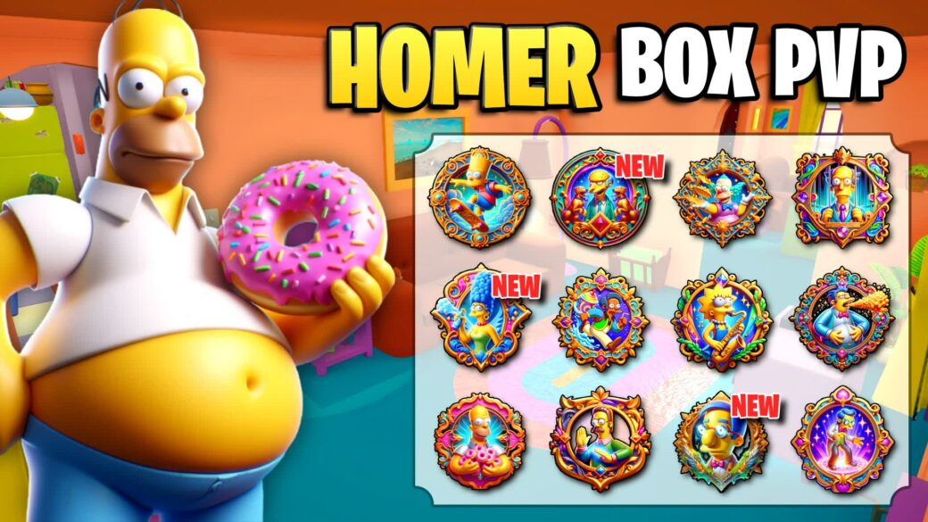 🍩 Homer Box PVP 📦 [ bron ] – Fortnite Creative Map Code