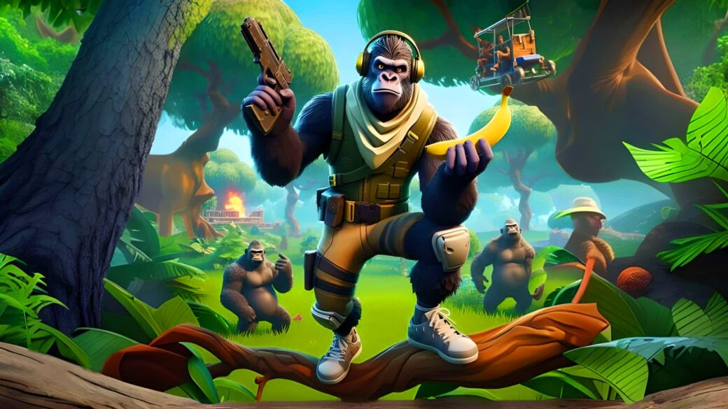 🍌 GORILLA Zone Wars 🦍 [ tecne-32 ] – Fortnite Creative Map Code