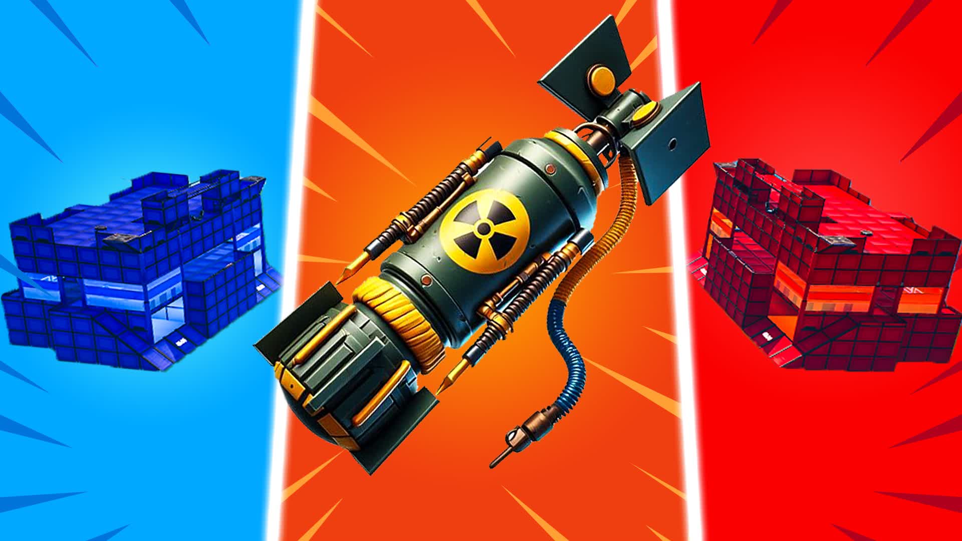 ☢️ NUCLEAR BUNKER RED VS BLUE [ simteix ] – Fortnite Creative Map Code