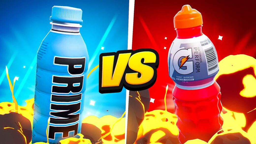 NUKE 🔵 PRIME VS GATORADE 🔴 [ energized ] – Fortnite Creative Map Code