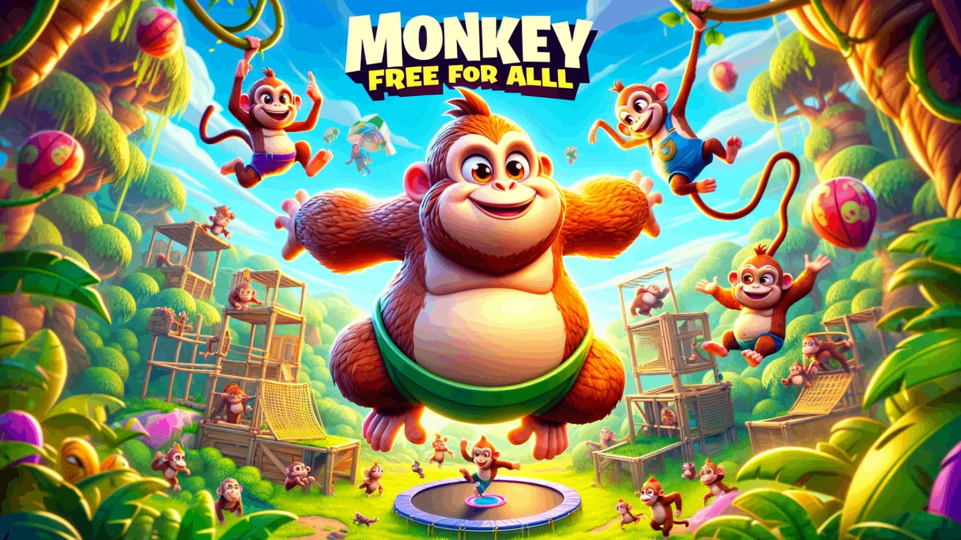 🐒 Monkey FFA 💥 [ BenPen ] – Fortnite Creative Map Code