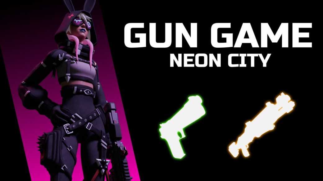 Neon City Gun Game [ midnight_moon ] – Fortnite Creative Map Code
