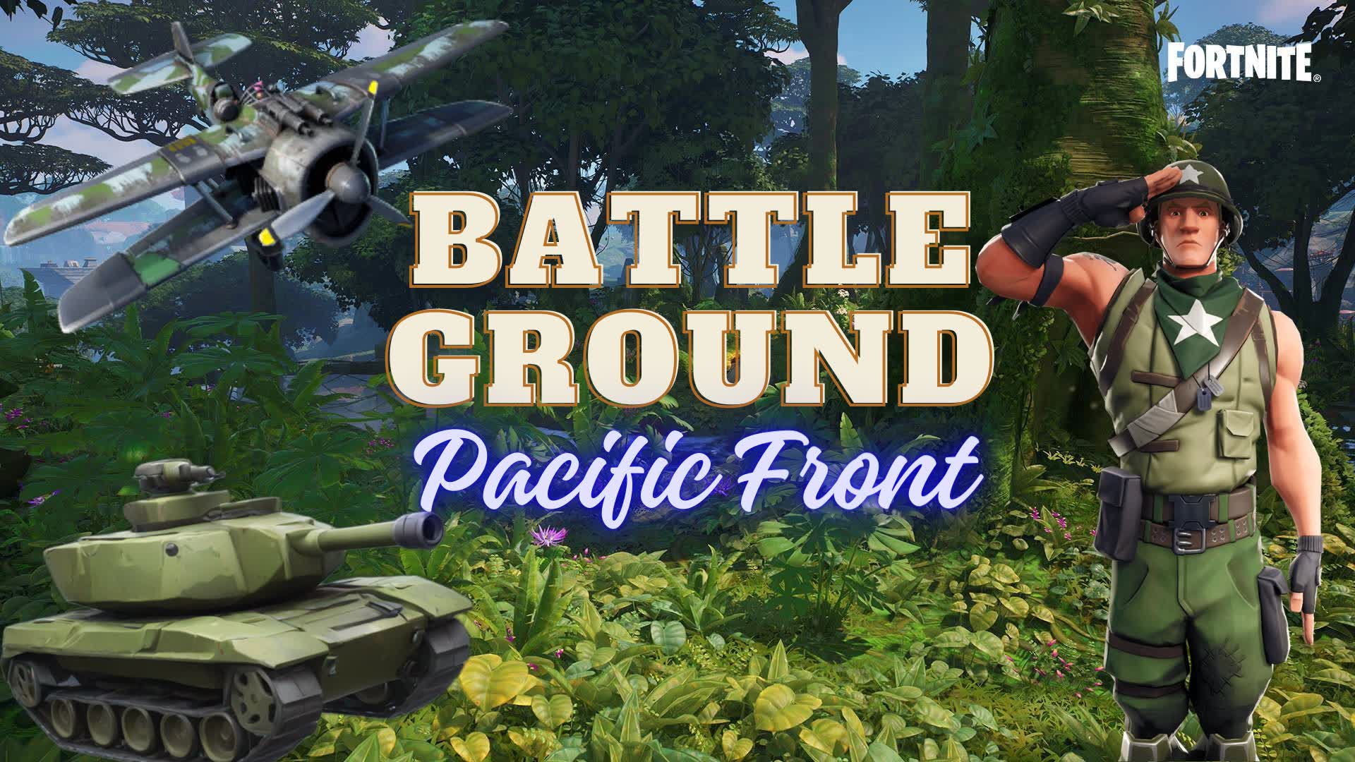Battle Ground: Pacific Front (ww2) [ psychonaut ] – Fortnite Creative Map Code