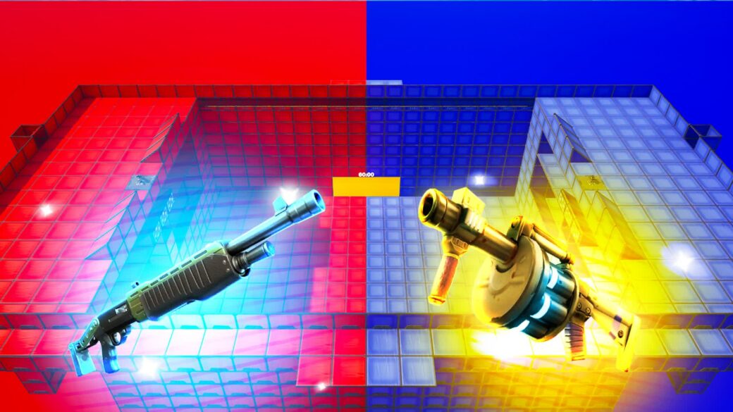 INSANEE RED VS BLUE 🔴🔵 [ clarky ] – Fortnite Creative Map Code