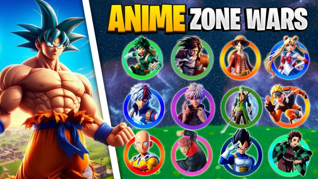 💢 ANIME ZONE WARS 💢 [ dave14 ] – Fortnite Creative Map Code