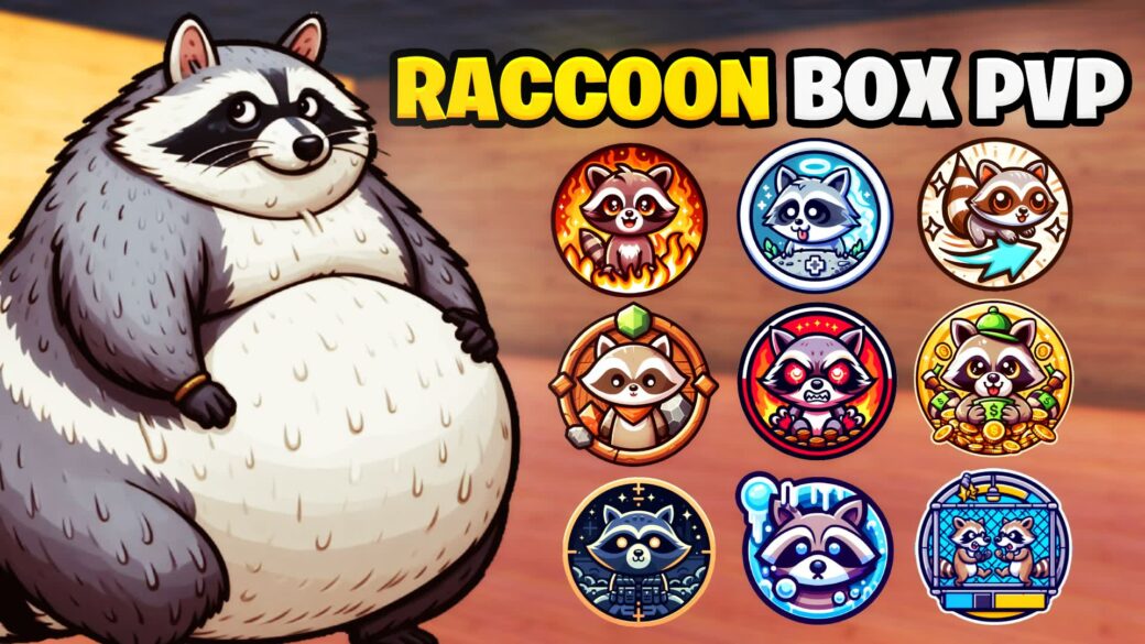 🦝 RACCOON BOX PVP 📦 [ fflo ] – Fortnite Creative Map Code