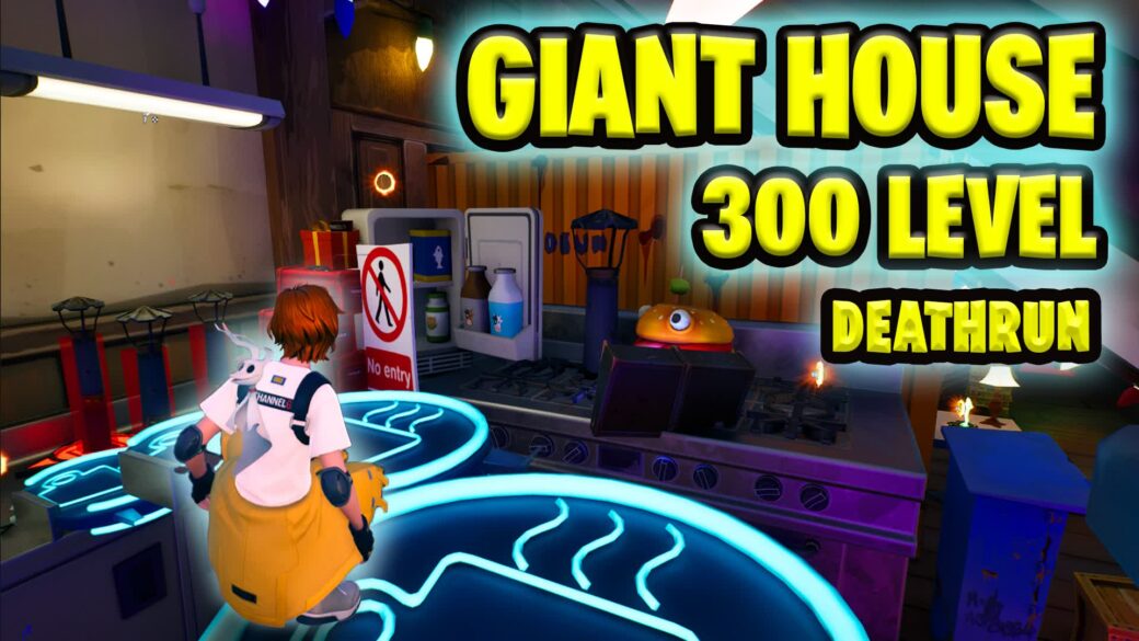 300 Level Giant House Deathrun⭐ [ magical-cat ] – Fortnite Creative Map Code