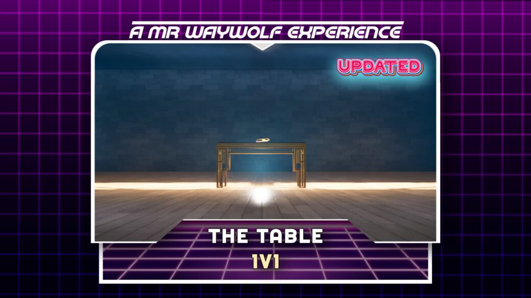 The Table (1v1) [ mrwaywolf ] – Fortnite Creative Map Code