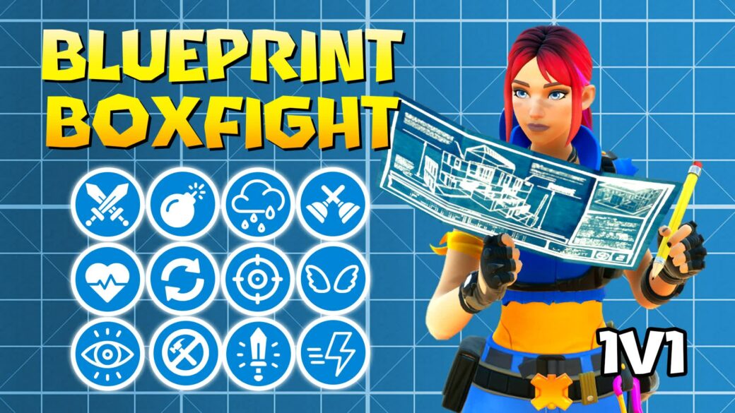 BLUEPRINT BOXFIGHT 1v1 PVP [ hulk_labs ] – Fortnite Creative Map Code