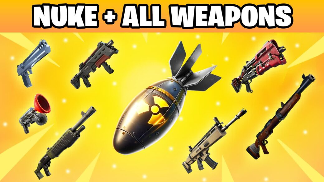 NUKEE FREE FOR ALL + ALL WEAPONS [ leroisamo ] – Fortnite Creative Map Code