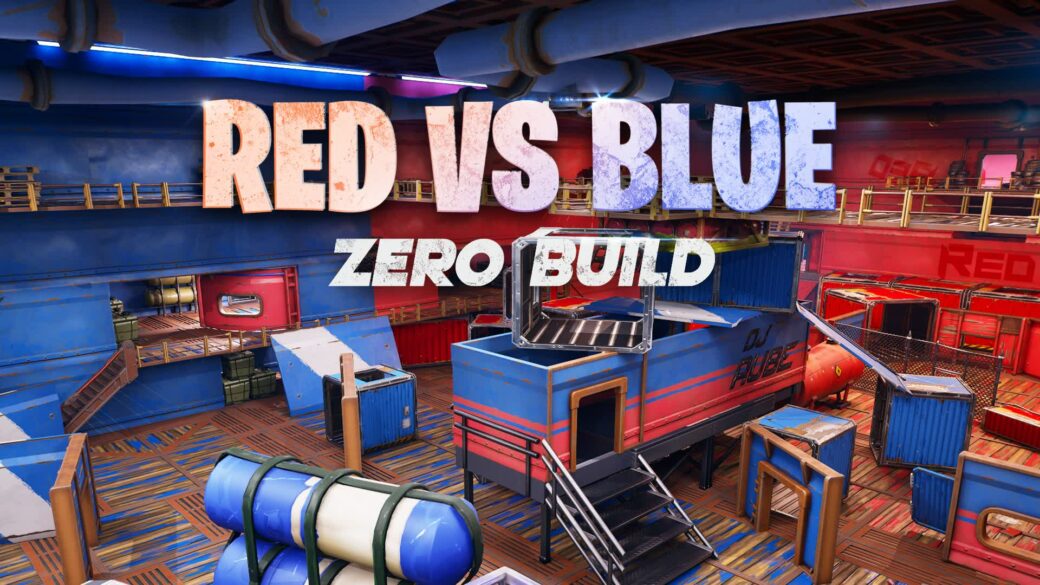 DJ Rube Red vs Blue Zero Build [ dj_rube ] – Fortnite Creative Map Code