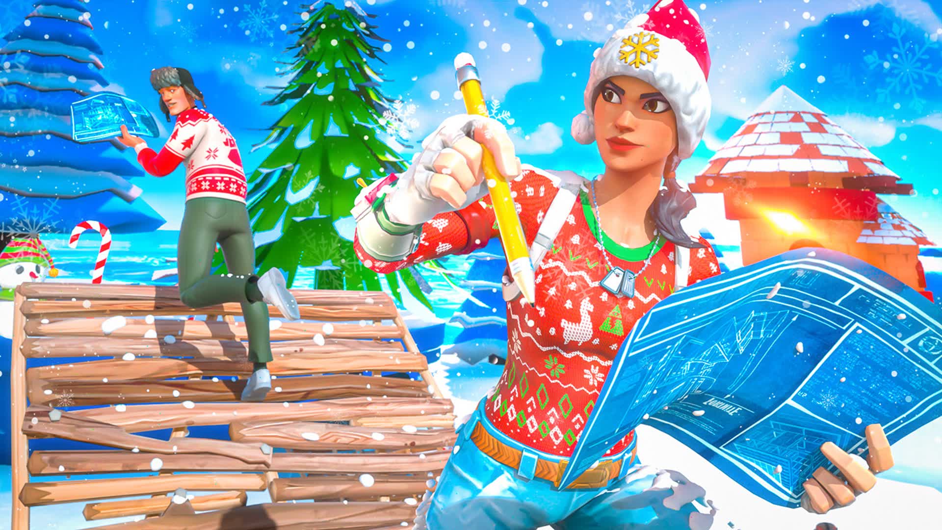 WINTER 1VS1 BUILD FIGHTS 🥶 [ yellowfn ] – Fortnite Creative Map Code